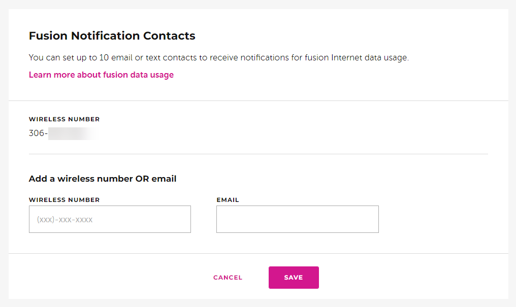 Personal Managing Your Fusion Internet Data Usage Notifications In Mysasktel Support Sasktel