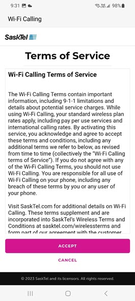Setting up Wi-Fi Calling on your Samsung Galaxy phone | Support | SaskTel Setting up Wi-Fi Calling on your Samsung Galaxy phone | Support | SaskTel