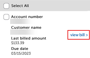 Viewing your last 18 bills in eBILL | Support | SaskTel