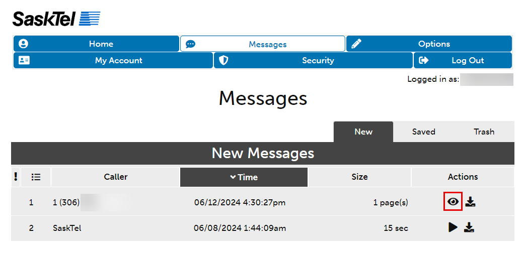 Using fax overflow | Support | SaskTel