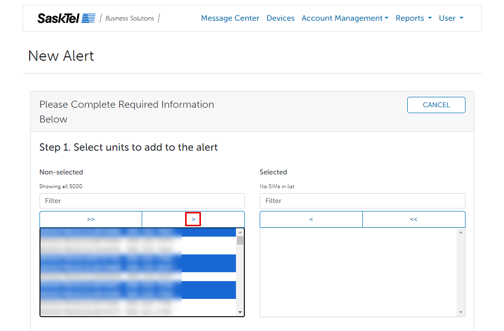 Adding and deleting alert notifications in WMP | Support | SaskTel