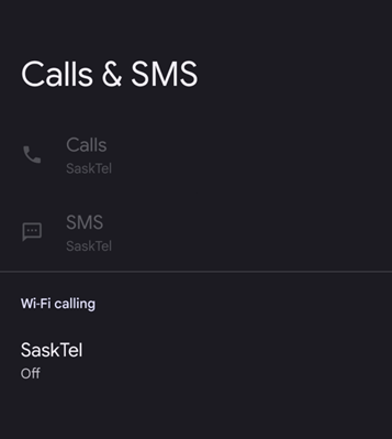 Setting up Wi-Fi Calling on your Google Pixel phone | Support | SaskTel