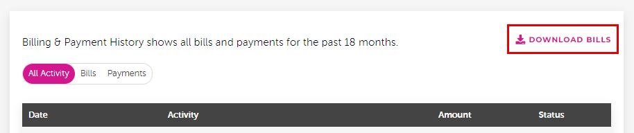 Personal: Downloading your last 18 bills in mySASKTEL | Support | SaskTel