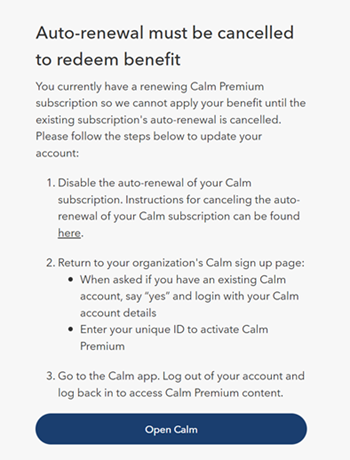 Getting started with Calm Premium | Support | SaskTel