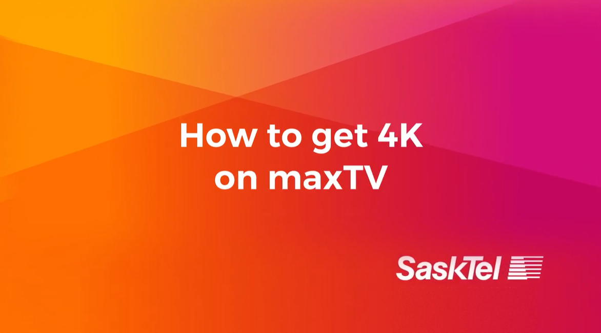maxTV help videos | Support | SaskTel
